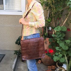 Express | Bags | Vintage Brown Express Leather Bag | Poshmark